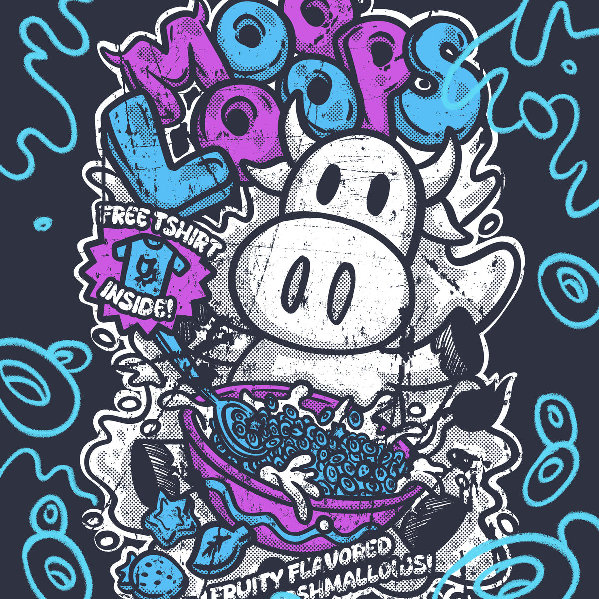 Moo - Cereal Moo Loops | Tee – Nissimoo Corporation